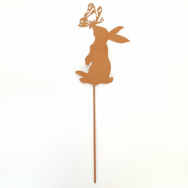 Rusted Metal Garden Art-Rabbit – Country Handywork Collections