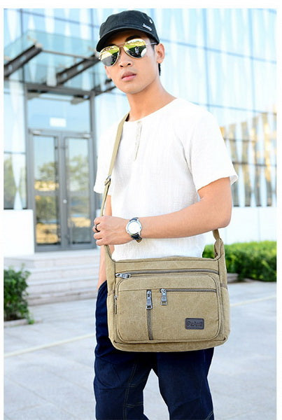 Wholesale Canvas Shoulder Messenger Bag – Country Handywork Collections