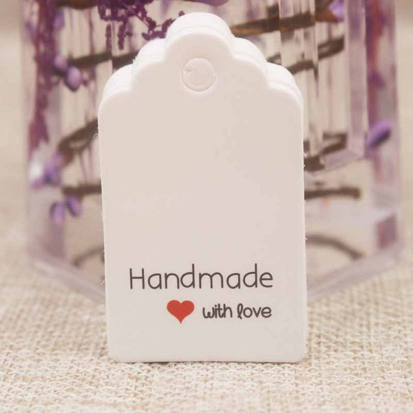 Wholesale Craft Paper Tags 'HANDMADE WITH LOVE' – Country Handywork ...